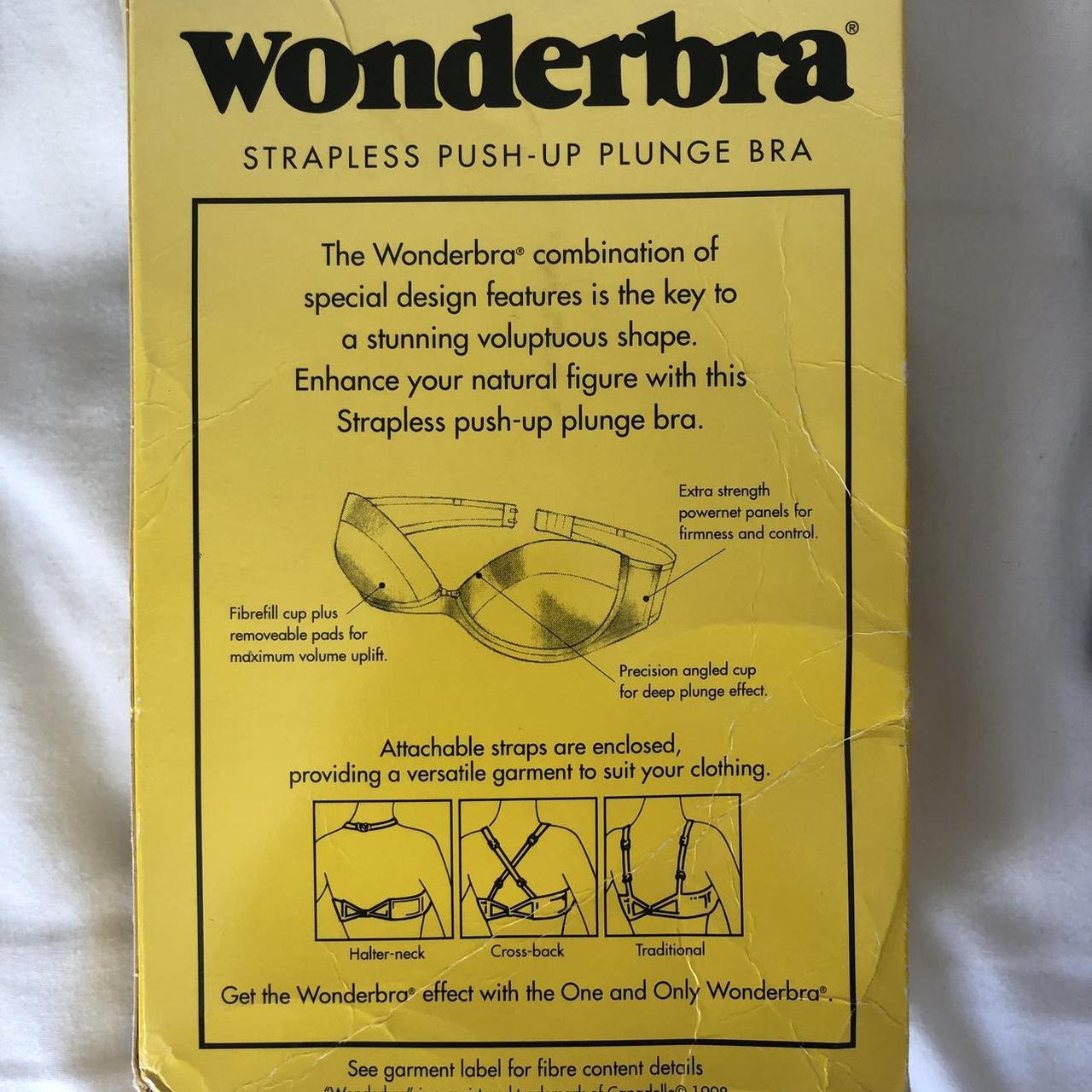 Original wonderbra in black with adjustable and... | Depop