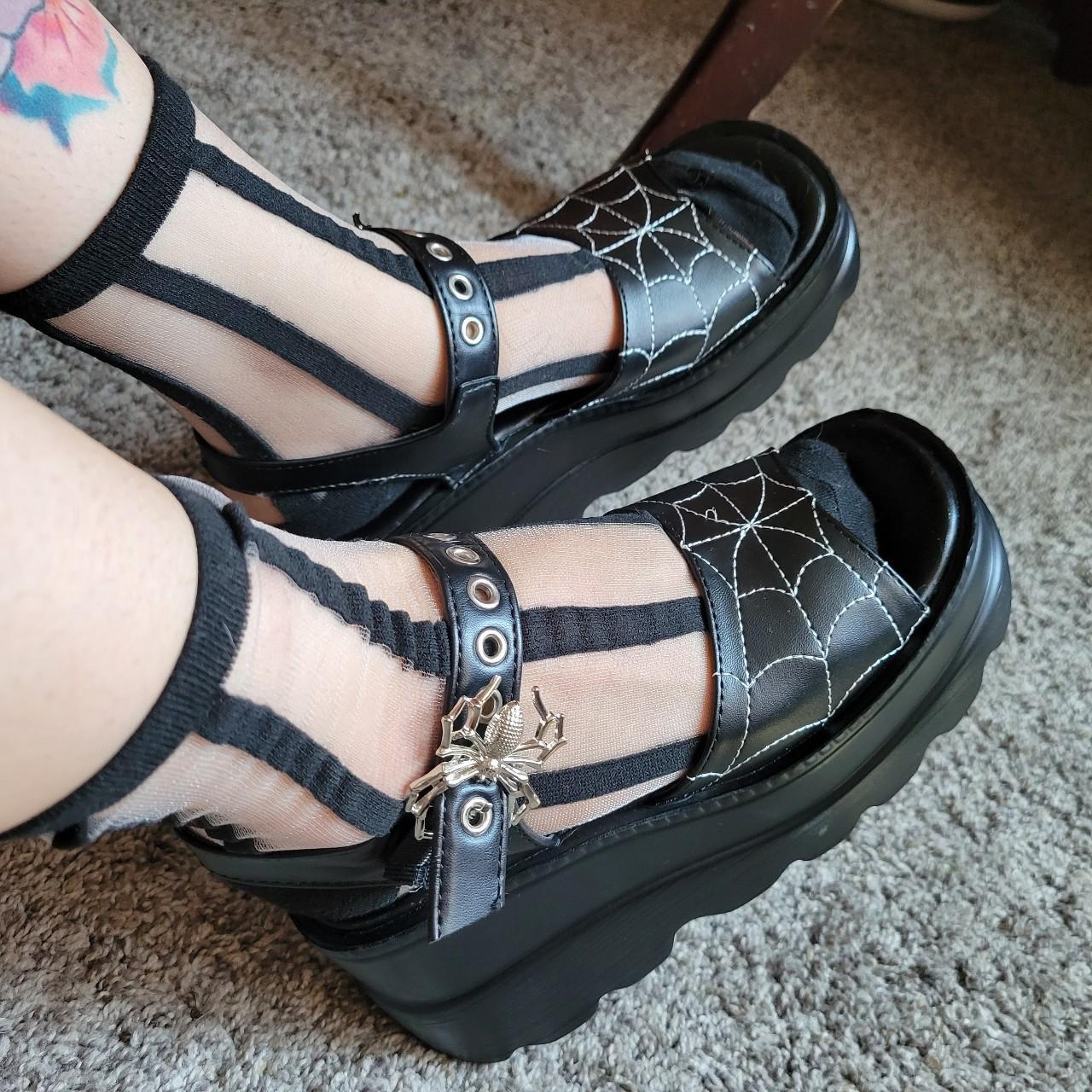 Worn Once Spooky Platform Shoes Gothic Platforms ... - Depop