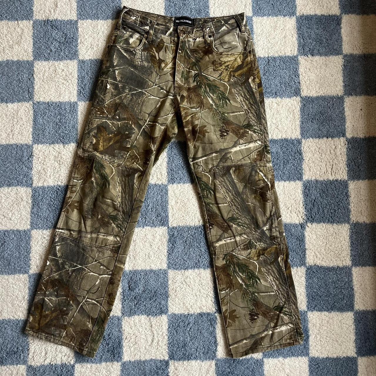Real tree camouflage double knee pants. Size 30’32.... - Depop