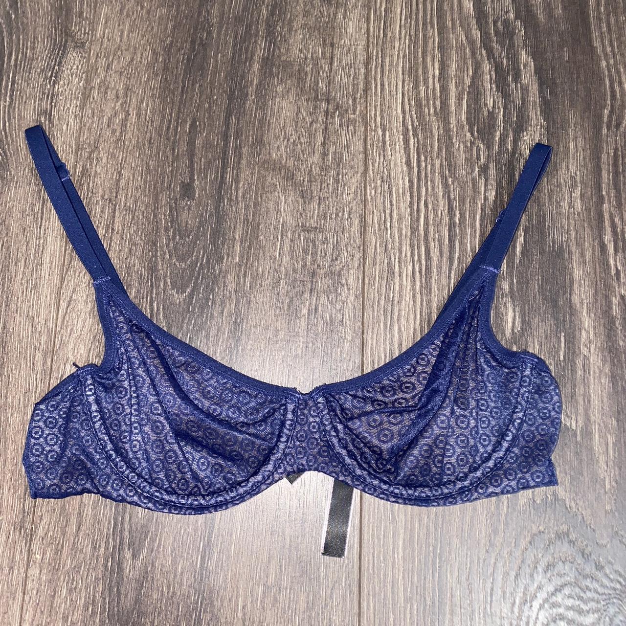 Victoria Secret Blue Bra Size: 34C... - Depop