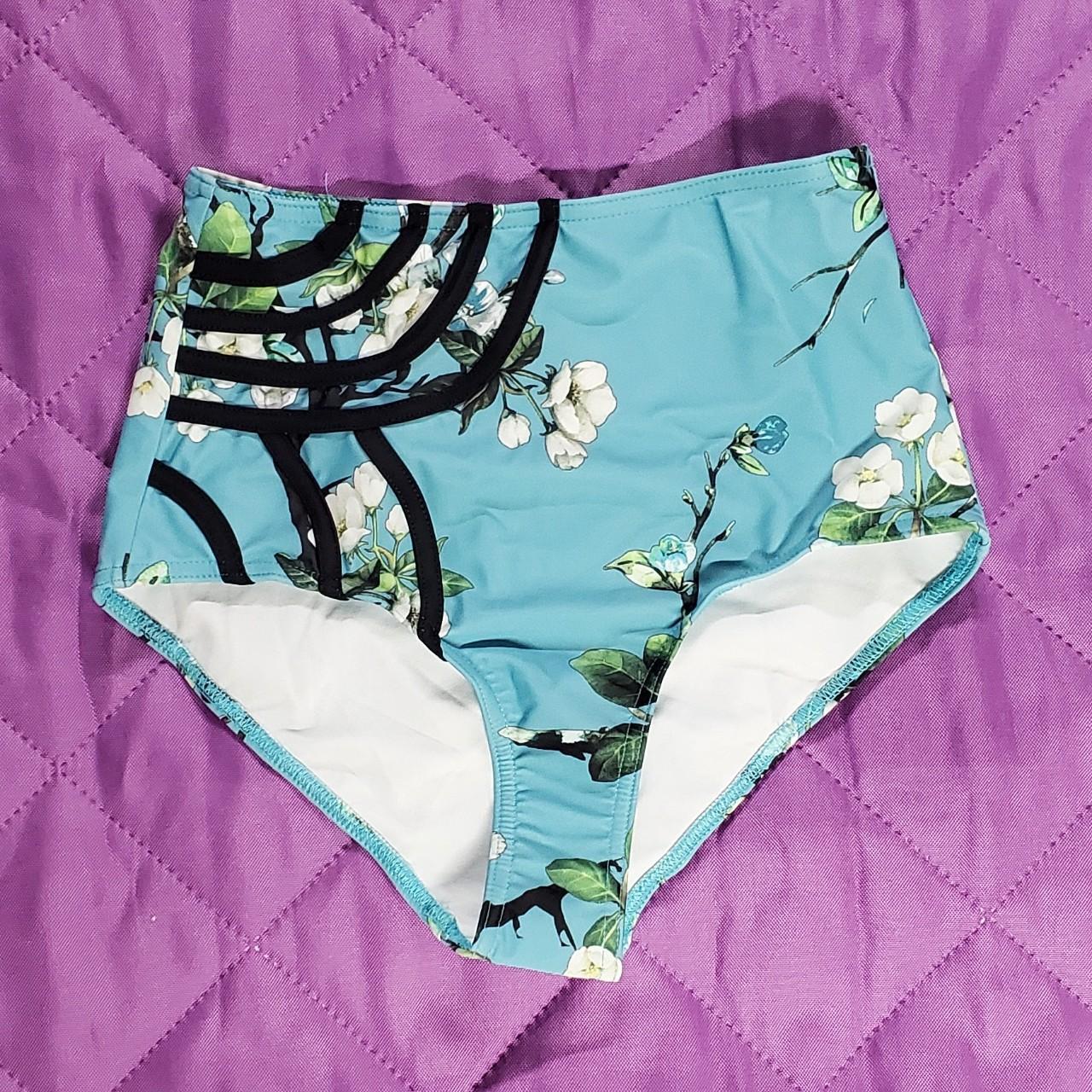 Modcloth high waist bikini bottom size small. New... | Depop