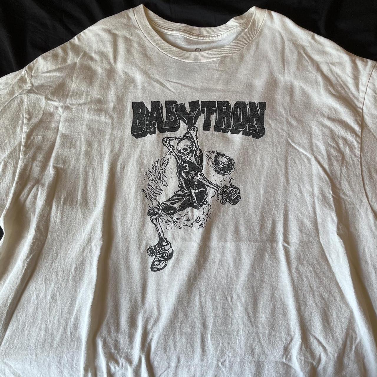 Cream Babytron bin reaper 3 tour shirt Size xxl - Depop
