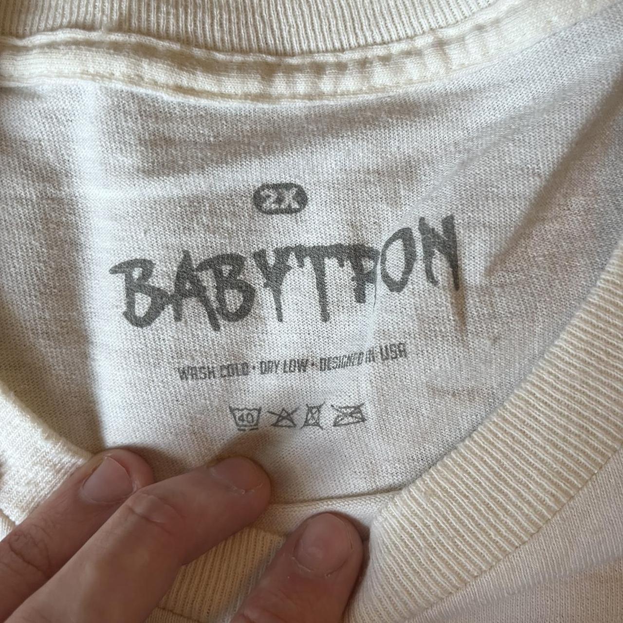 Cream Babytron bin reaper 3 tour shirt Size xxl - Depop