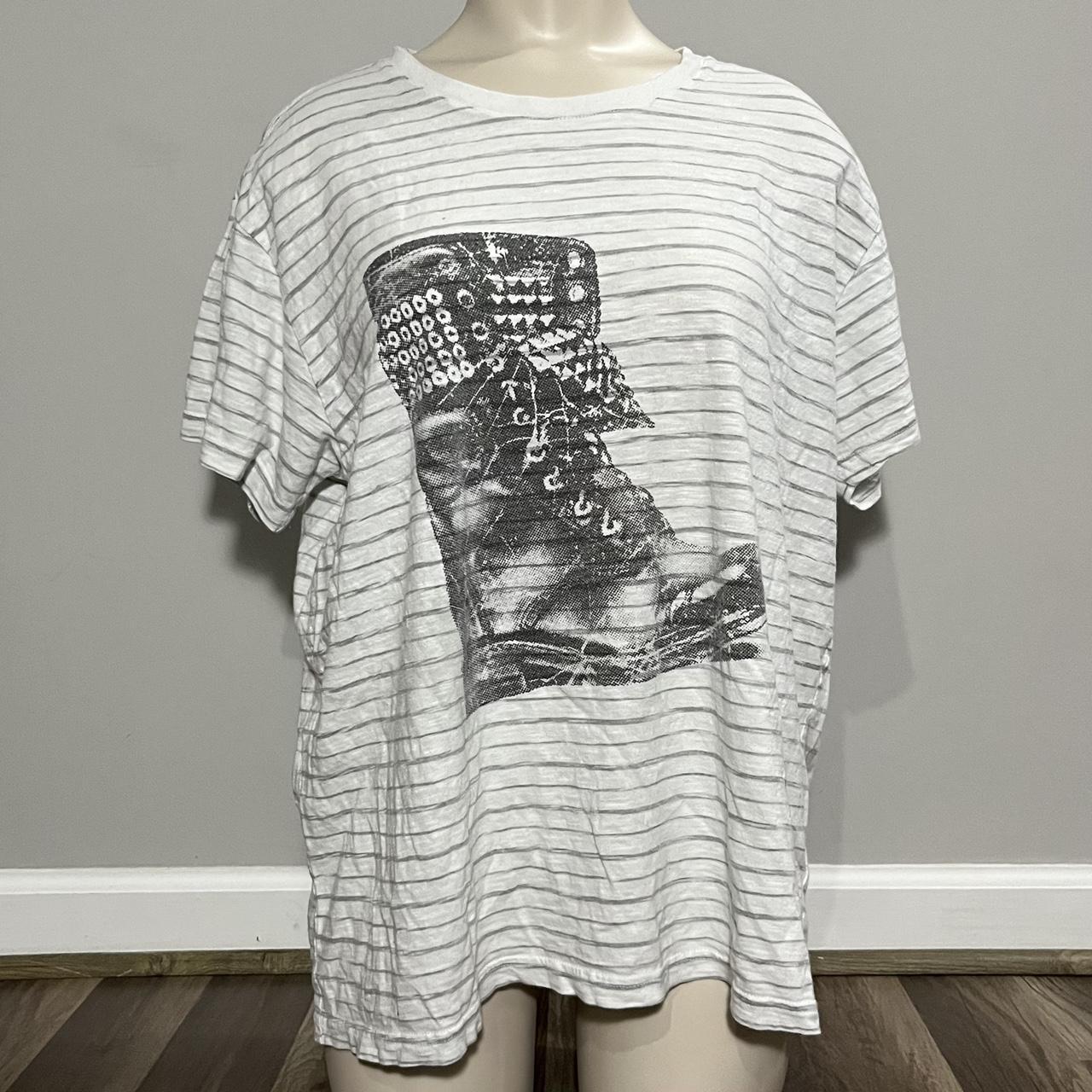 authentic icon oversized punk boot tee. tag says... - Depop