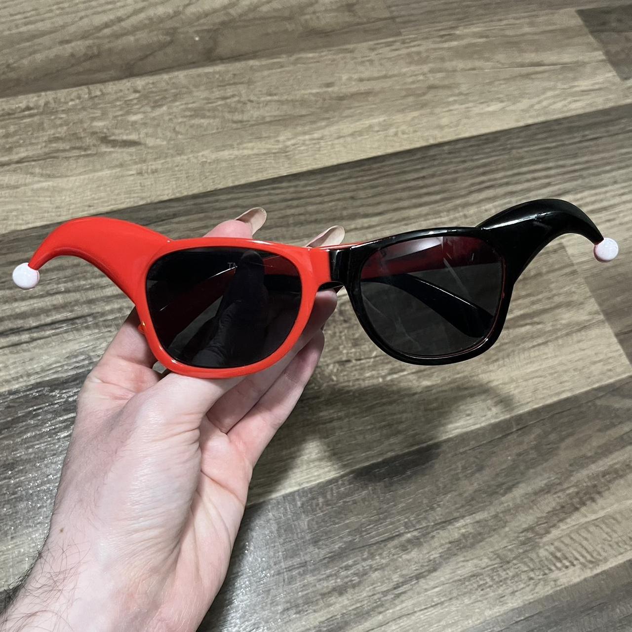 harley quinn sunglasses. dc comics x sun staches... - Depop