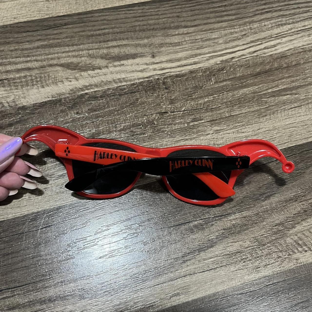 harley quinn sunglasses. dc comics x sun staches... - Depop