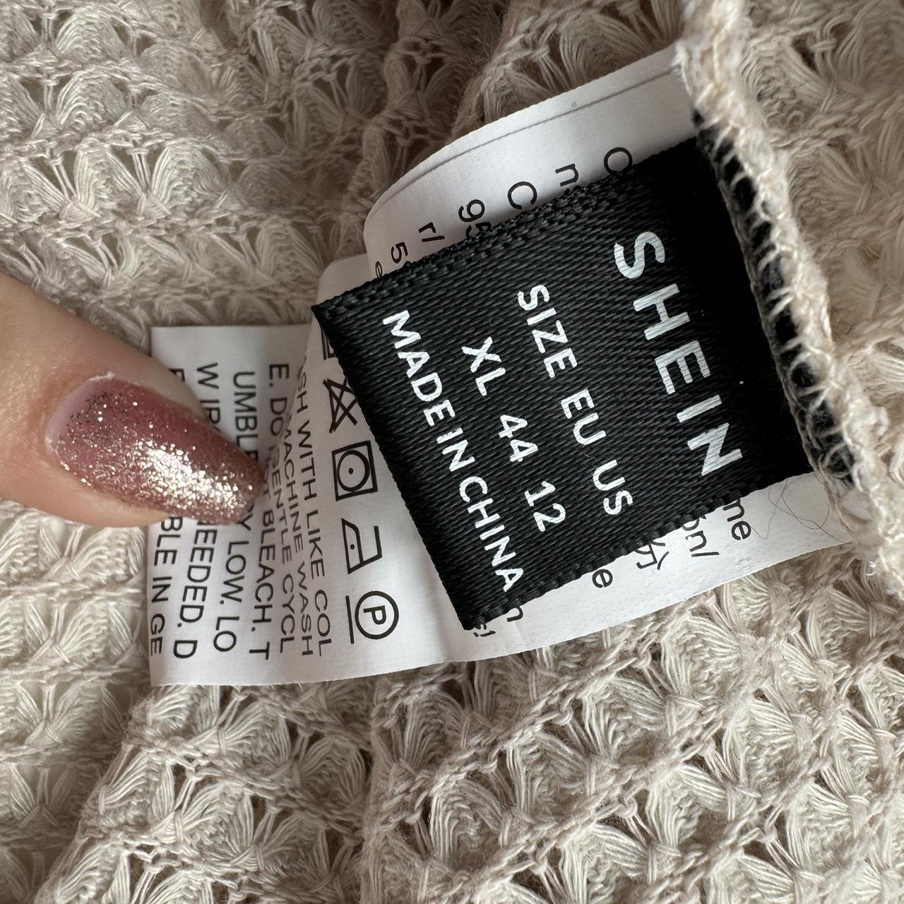 Shein cream lace detailed long sleeve top #shein... - Depop