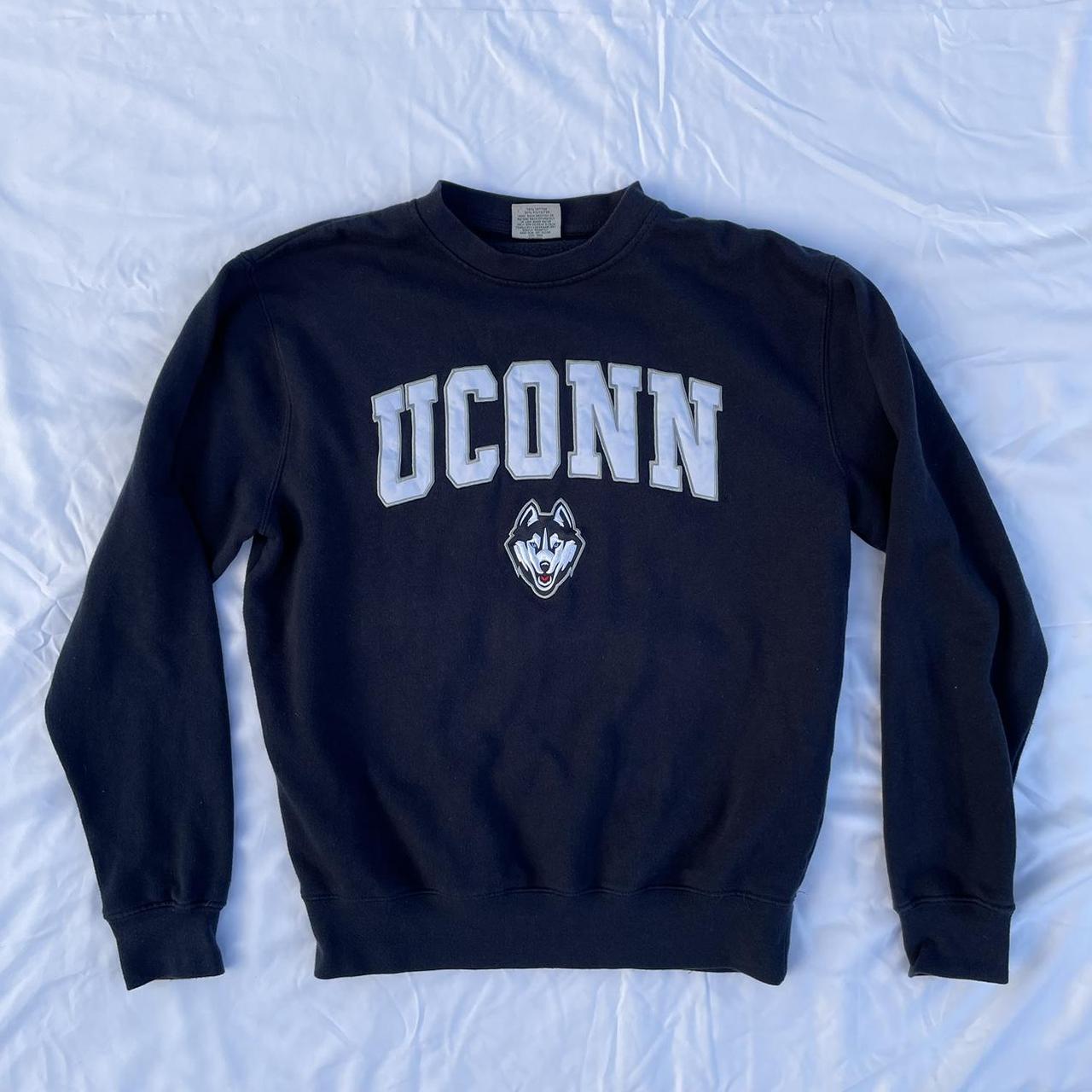 UCONN Uni embroidered crewneck Size- S Great... - Depop