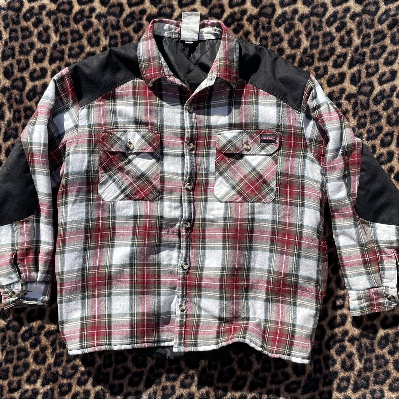 Dickies Red Plaid Jacket Size- XL Great Conditions... - Depop