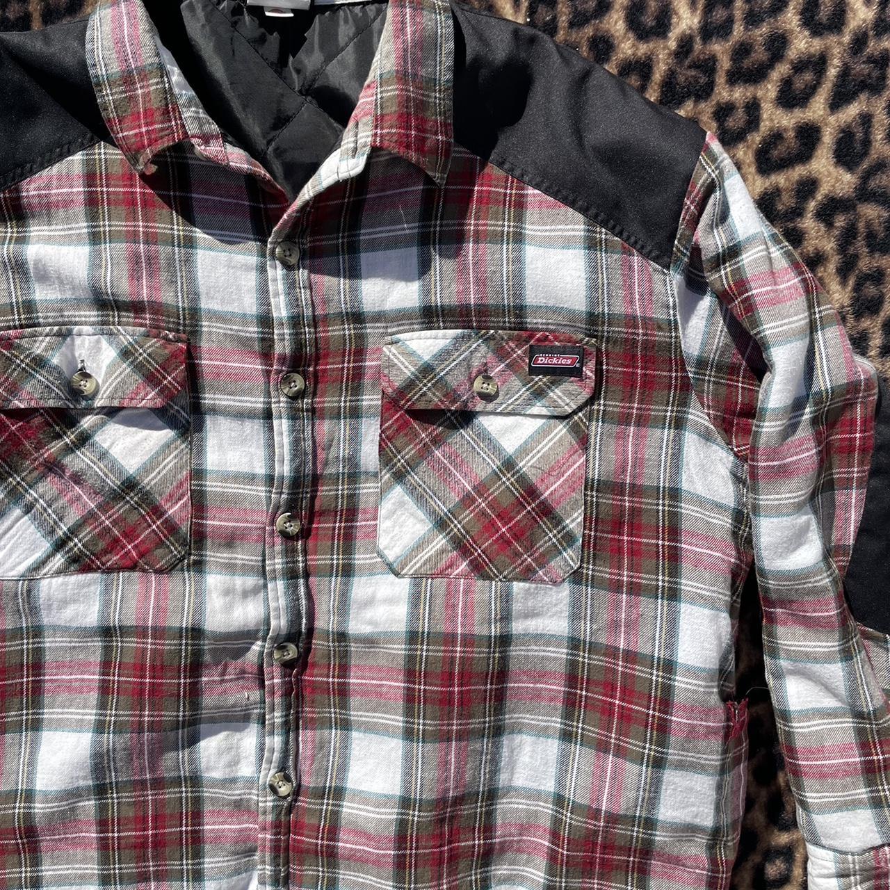 Dickies Red Plaid Jacket Size- XL Great Conditions... - Depop