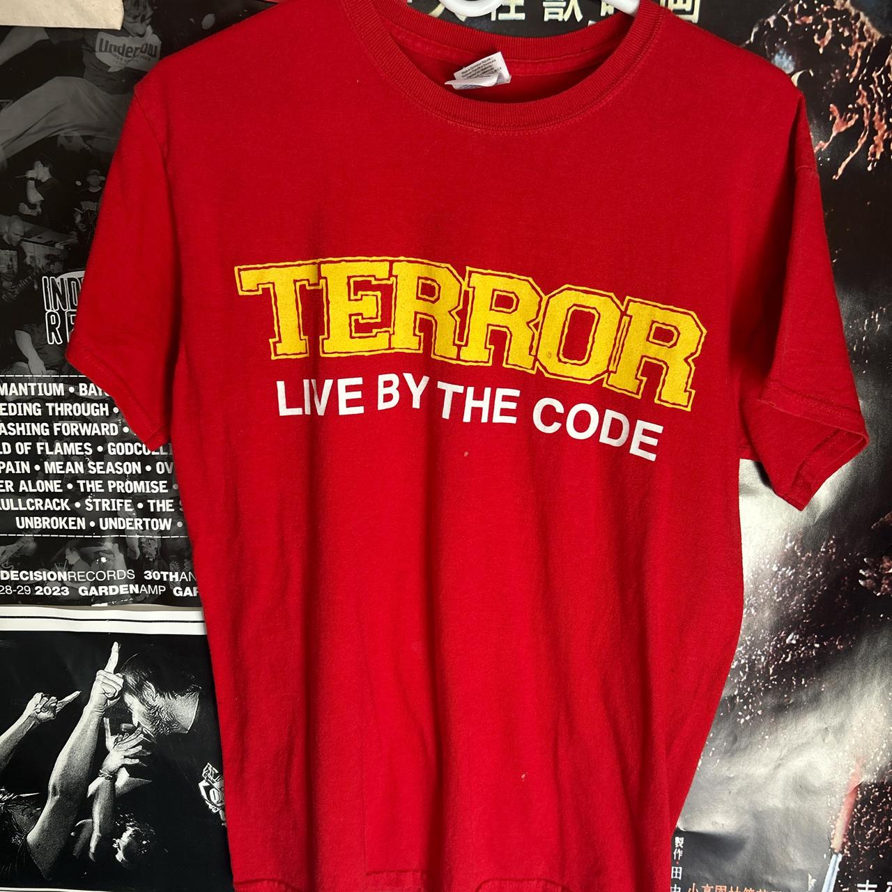 terror victory records raybeez shirt size... - Depop