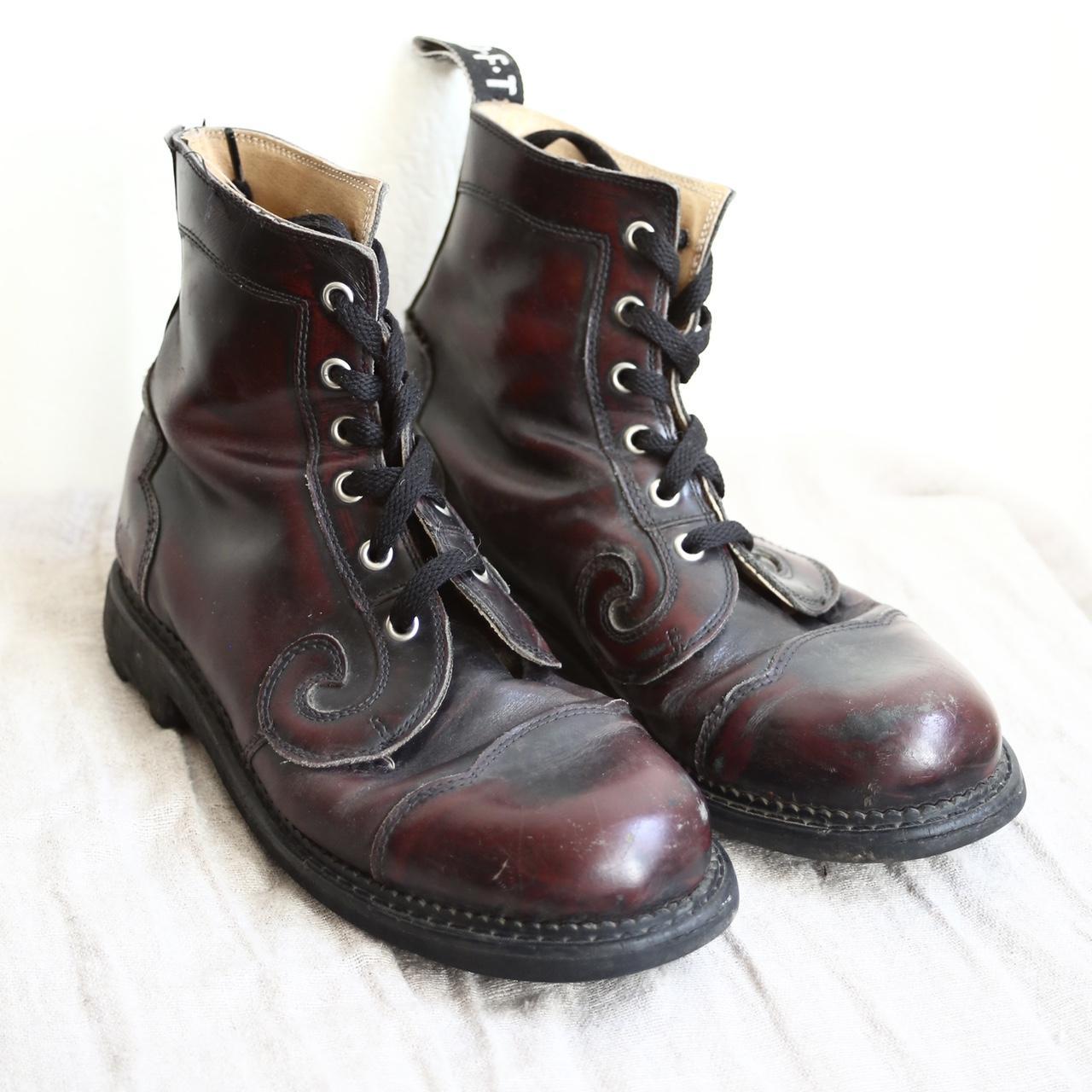 John Fluevog Derby Swirl Boots made in a gorgeous... - Depop