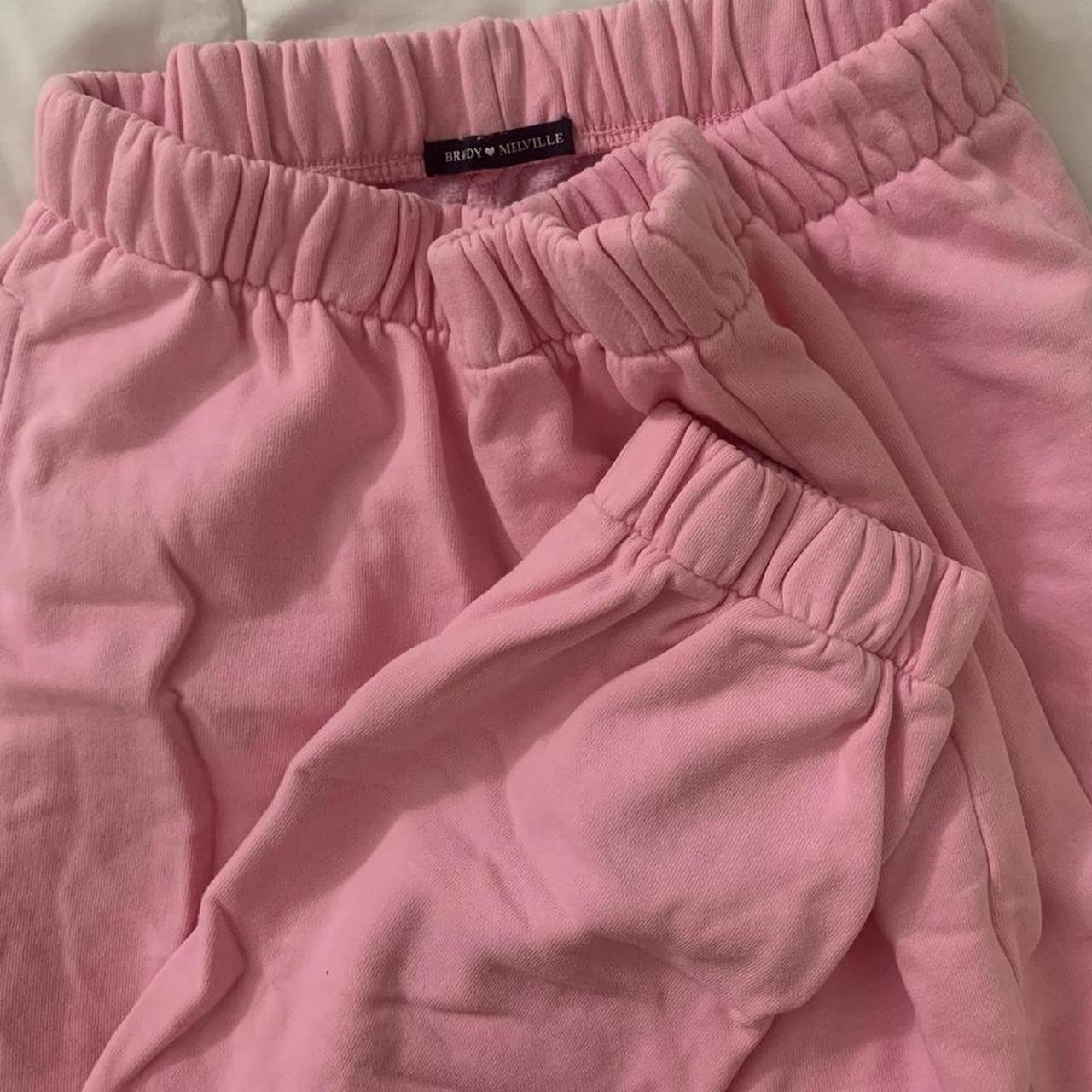 Brandy Melville Women's Pink Joggers-tracksuits | Depop