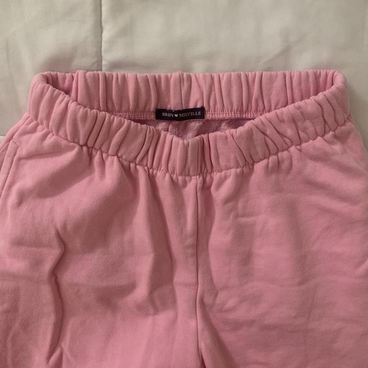 Brandy Melville Women's Pink Joggers-tracksuits | Depop