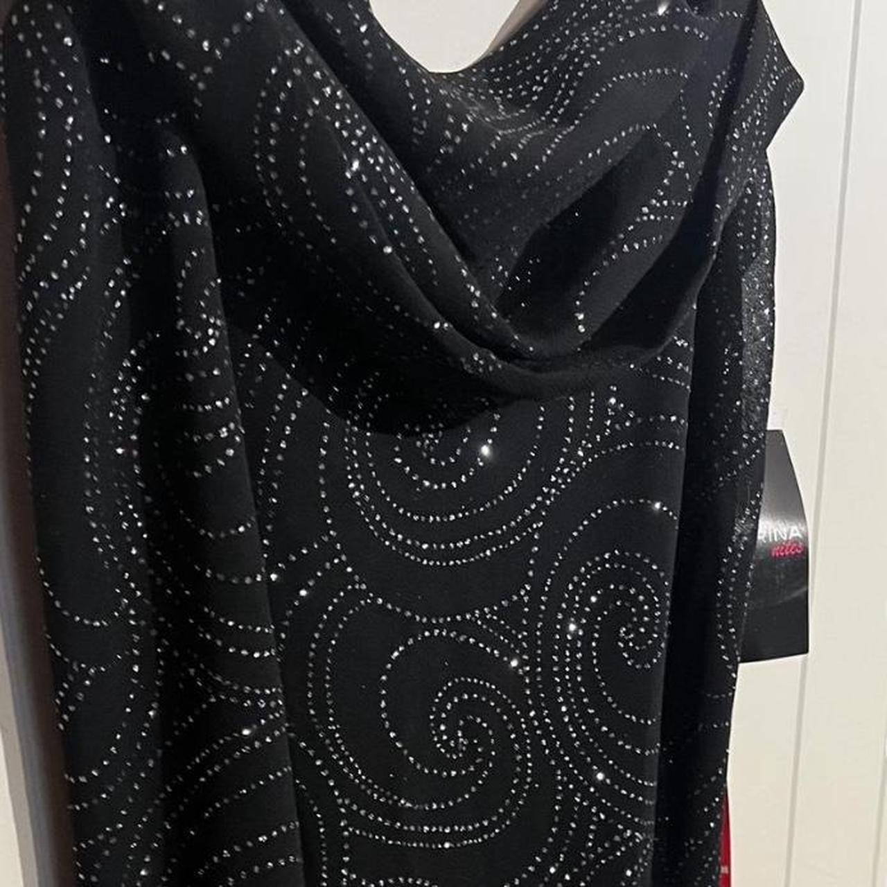 Beautiful black 90s/2000s prom dress size 14 - Depop