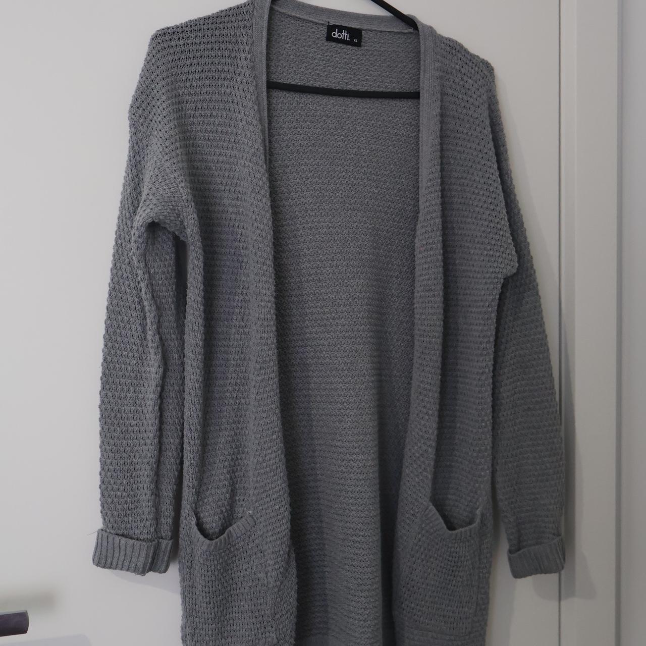 Dotti grey cardigan with pockets (XS) #dotti #grey... - Depop