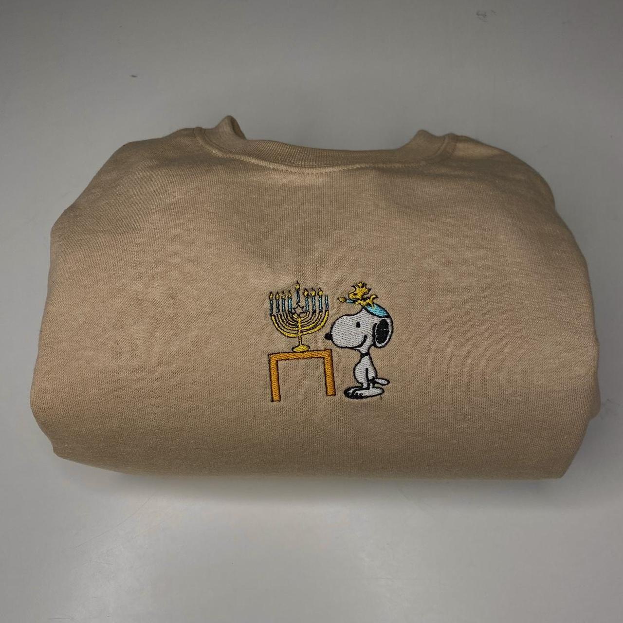 Vintage Hanukkah Jewish Snoopy Sweater Lighting the... | Depop