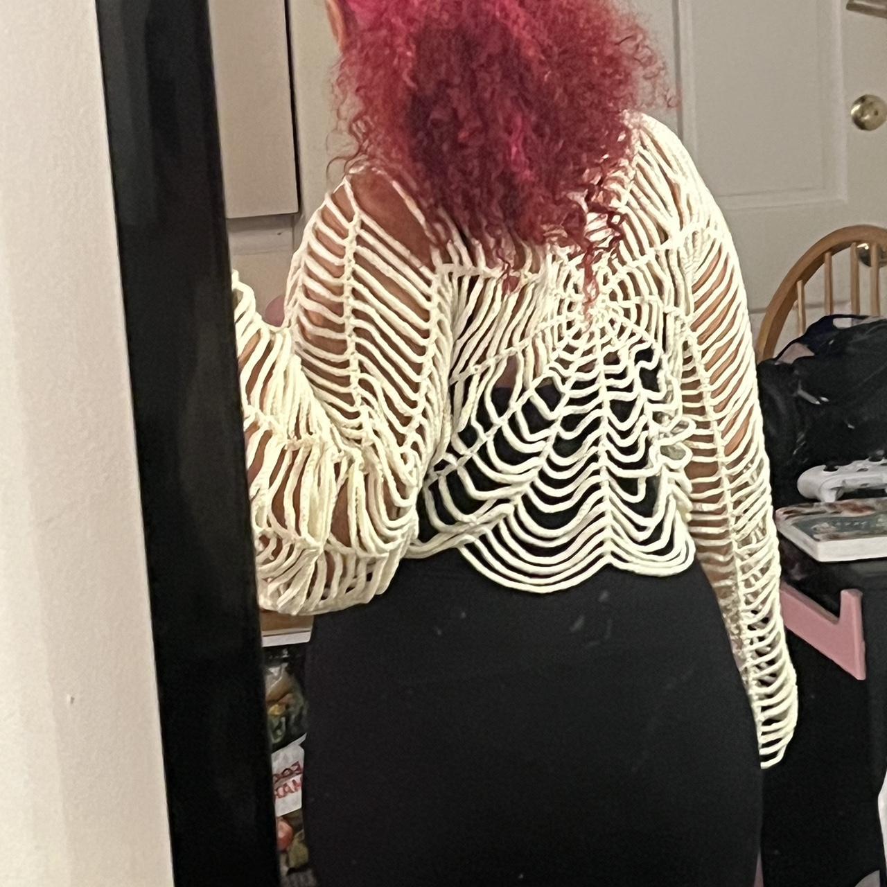 Handmade Spider Web Sweater 🕸️🕷️ Perfect for... - Depop