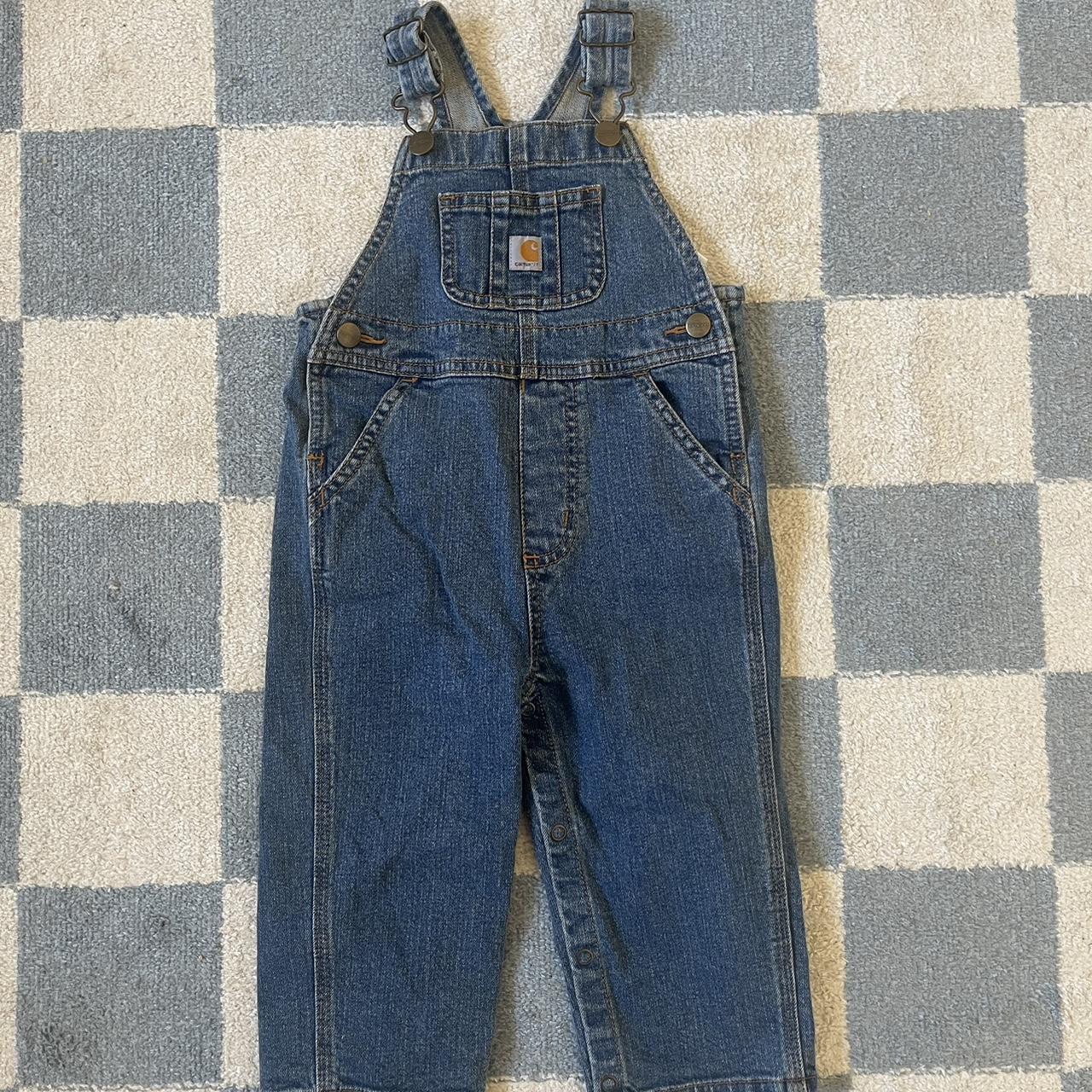 Carhartt Baby Overalls denim carhartt overalls... - Depop