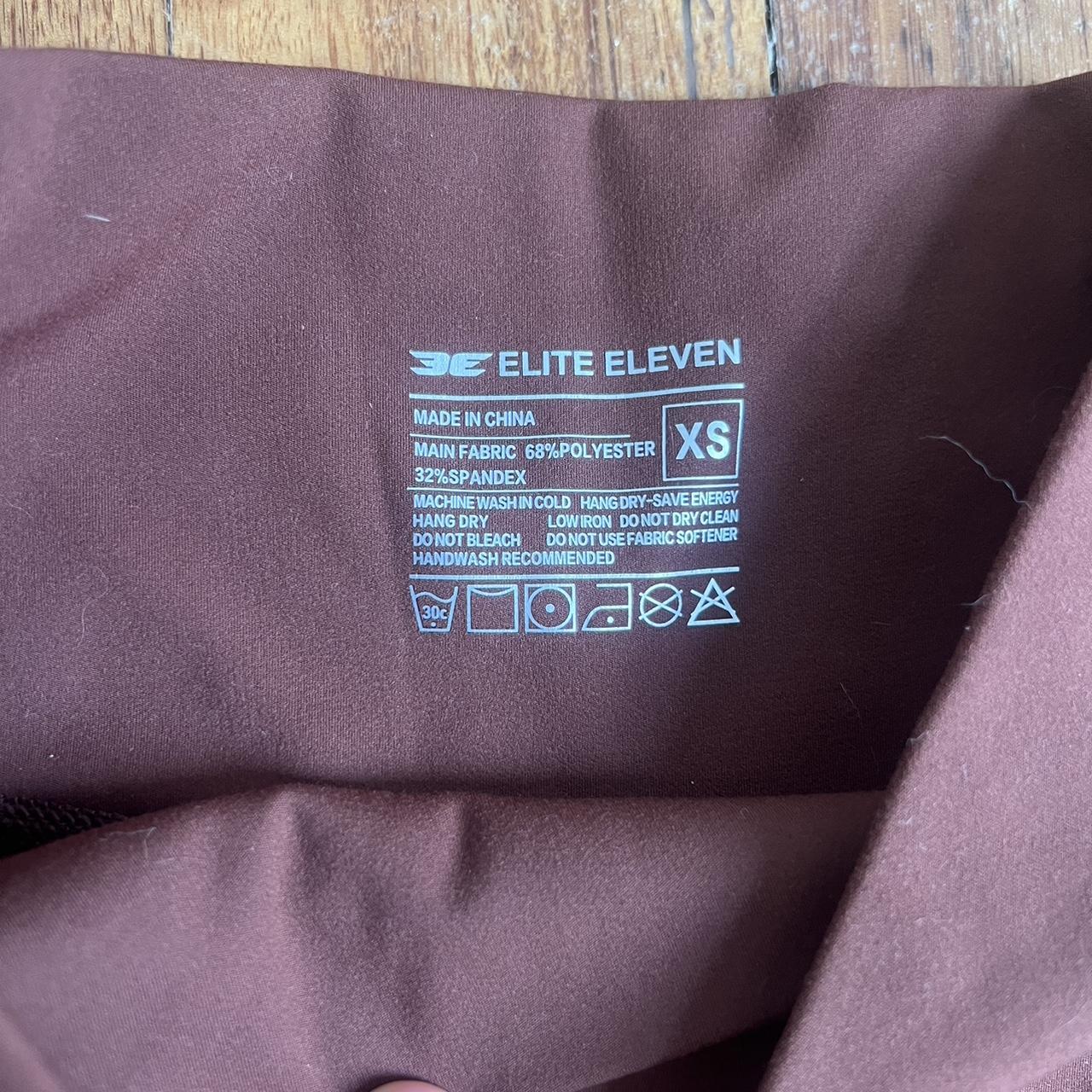 Elite Eleven brown/terracotta bike v front shorts.... - Depop