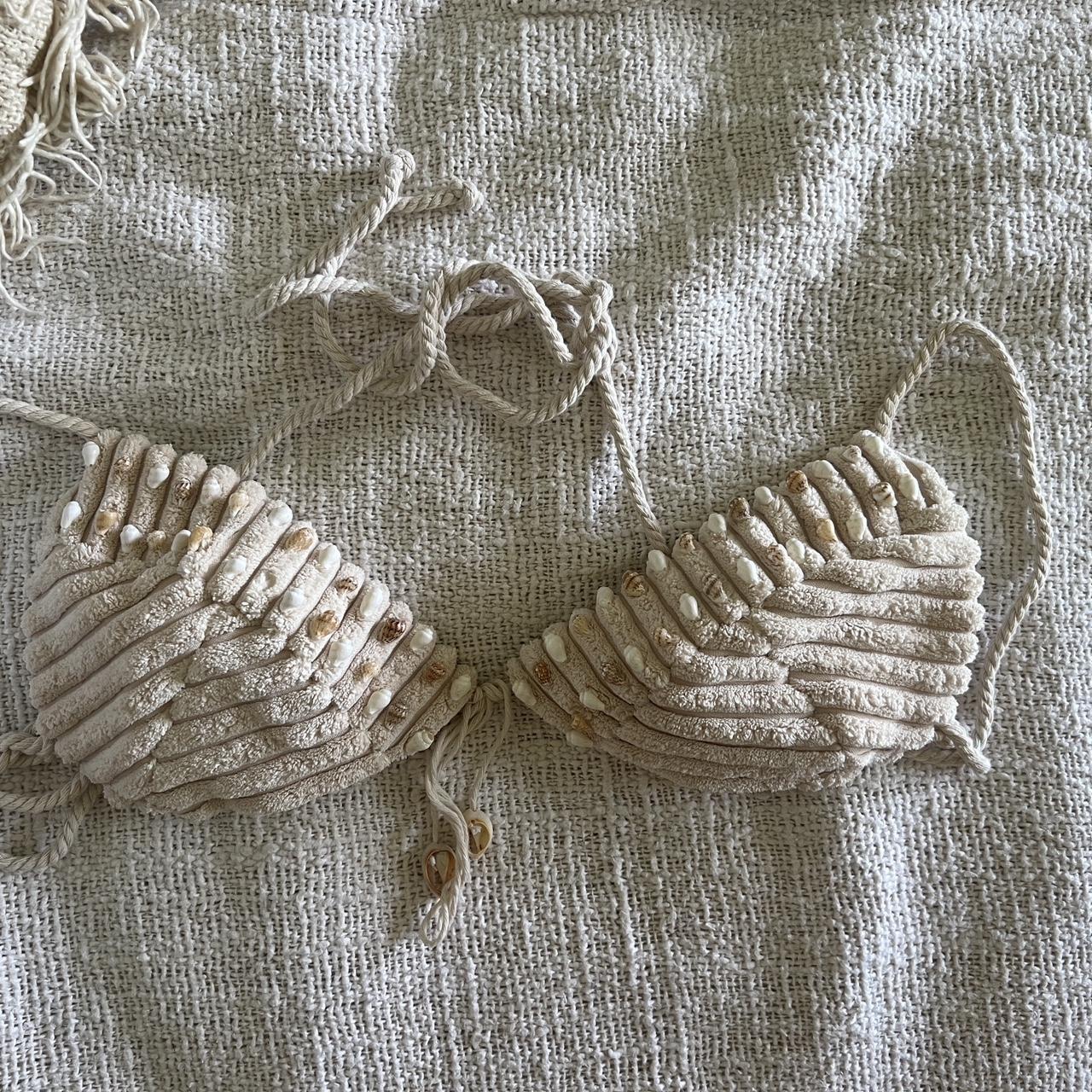 Nautili shell bralette. Bust - 32C or bigger... - Depop