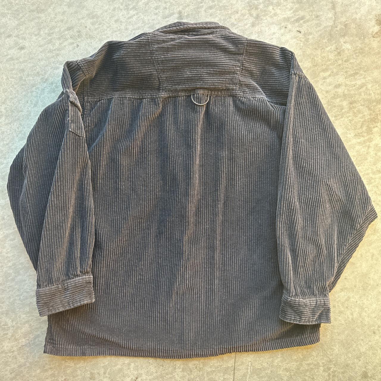 Vintage 1990s PointZero Black Zip Up Whale Corduroy... - Depop