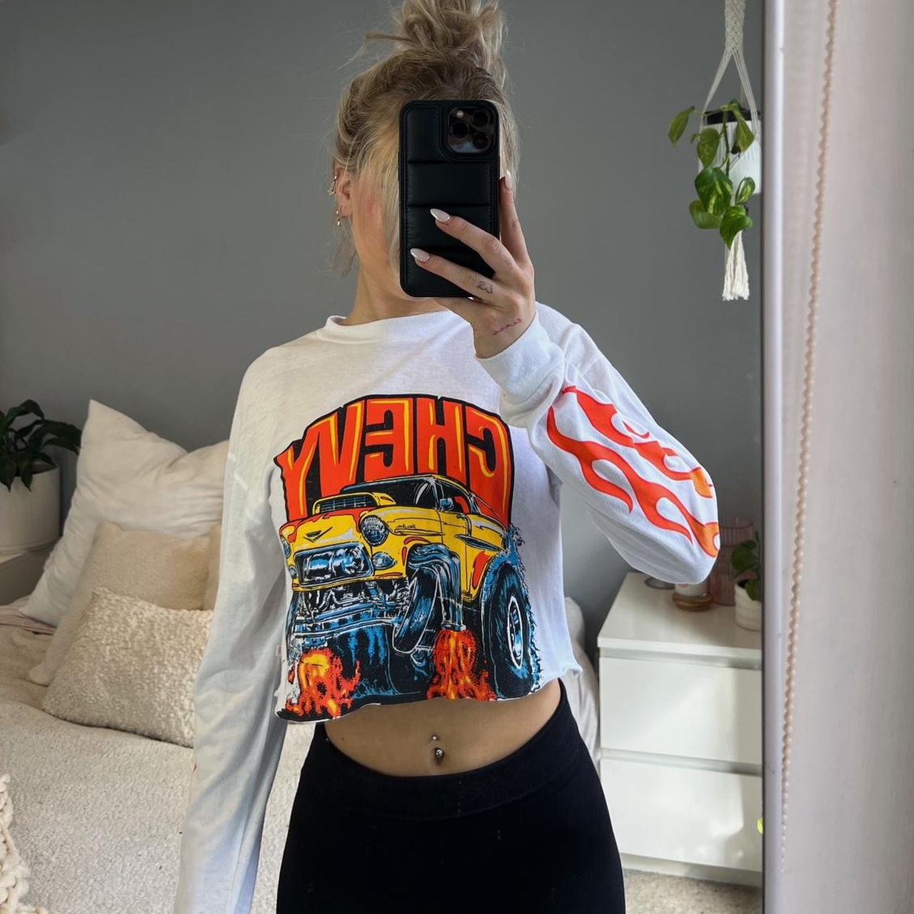 Universal store Chevy cropped longsleeve size xs - Depop