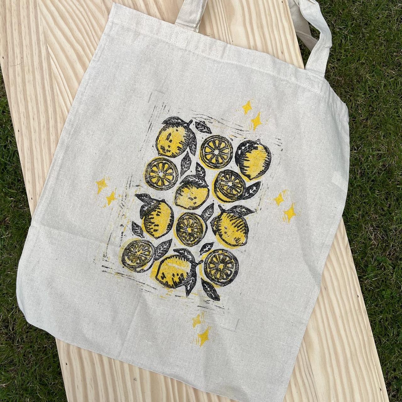 LIMITED EDITION ‼️ Hand-designed Lemon Lino print... - Depop