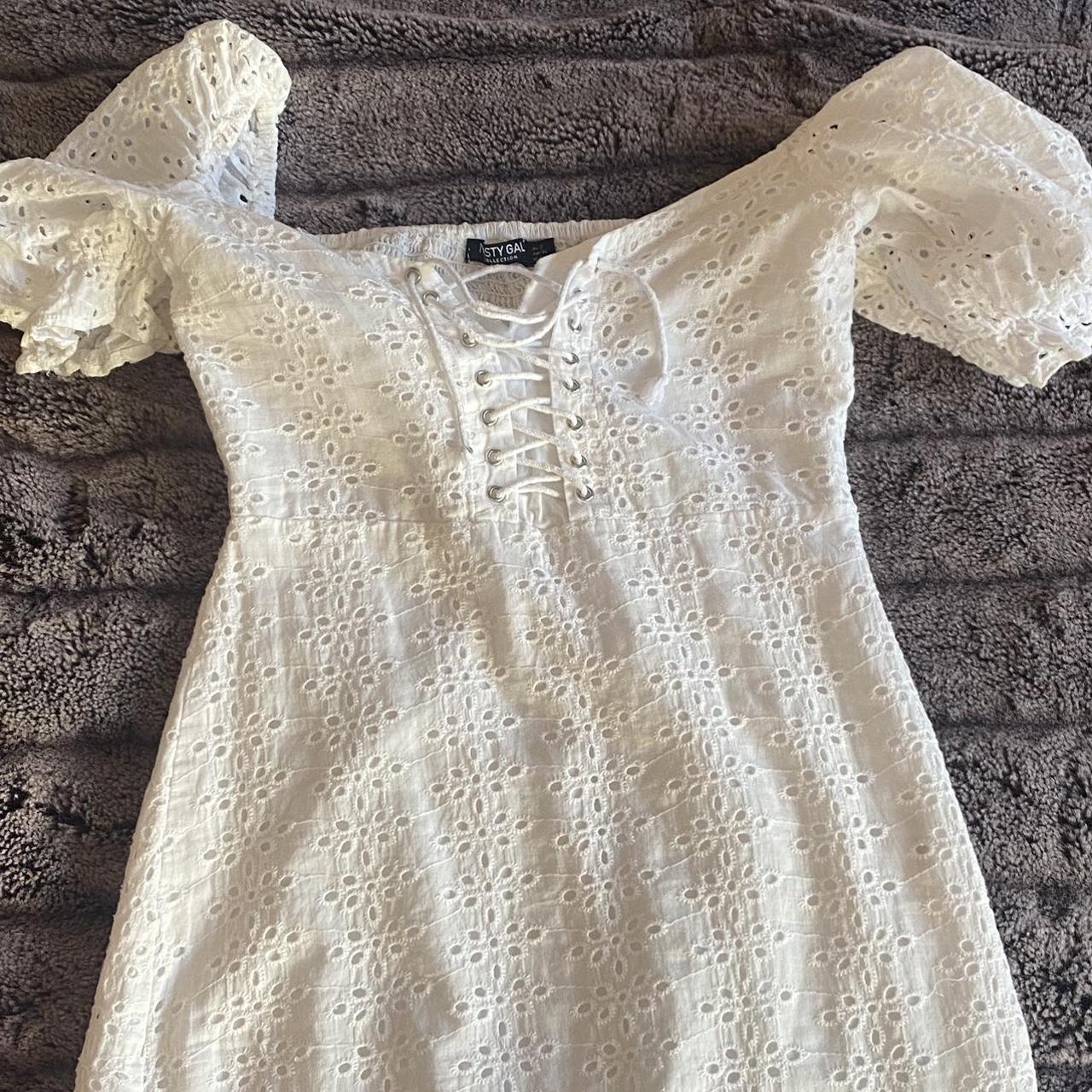 NASTYGAL cute white mini summer dress! #summer... - Depop