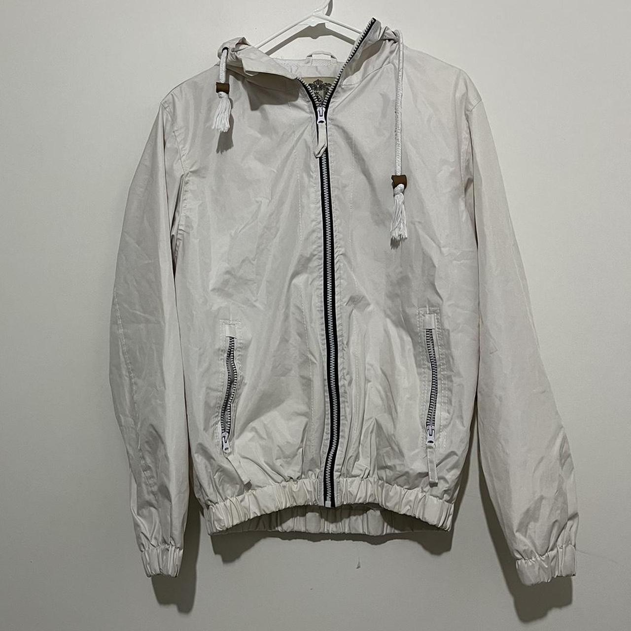Off white zip up size medium #zipup #white... - Depop