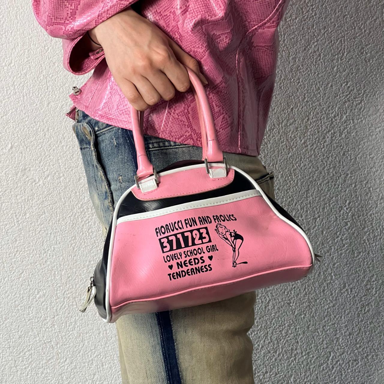 Y2K small Fiorucci handbag, very cute with fun... - Depop