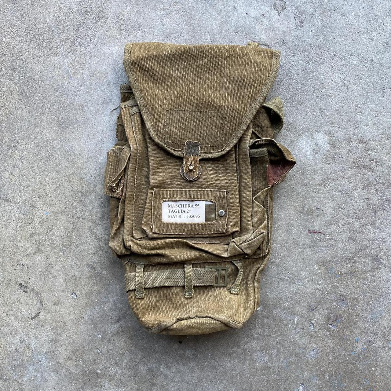 Old army bag. No straps. Soft. #army #gasmask #usa - Depop