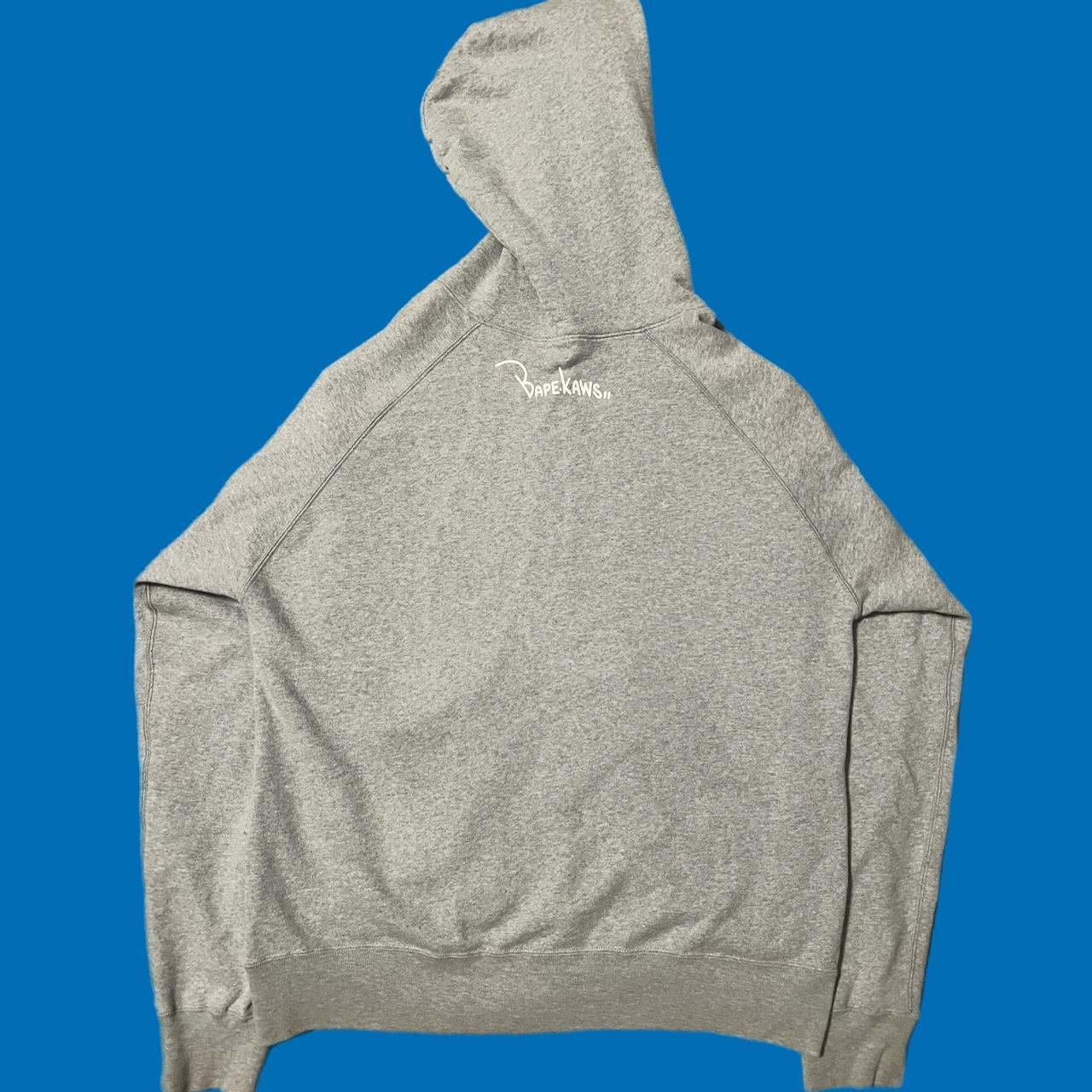 BAPE x KAWS Collab Hoodie sz M but has a bit of an... - Depop