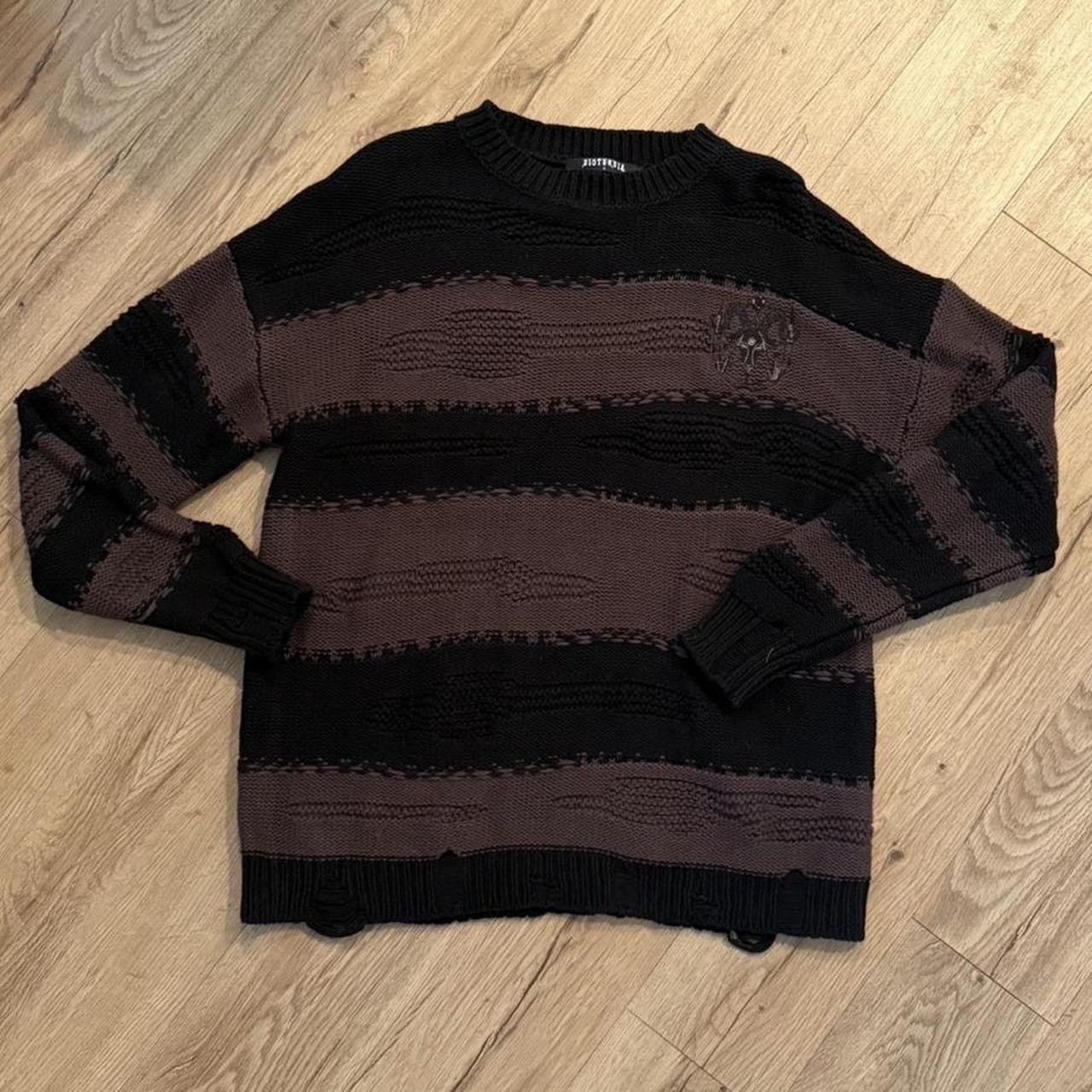 Disturbia Somnia Stripe Knit Sweater SOLD OUT NEVER... | Depop