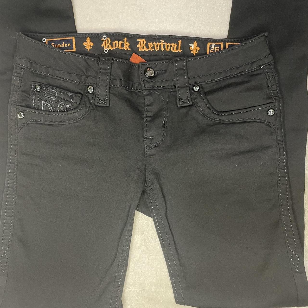 Rock Revival black skinny jeans style... - Depop