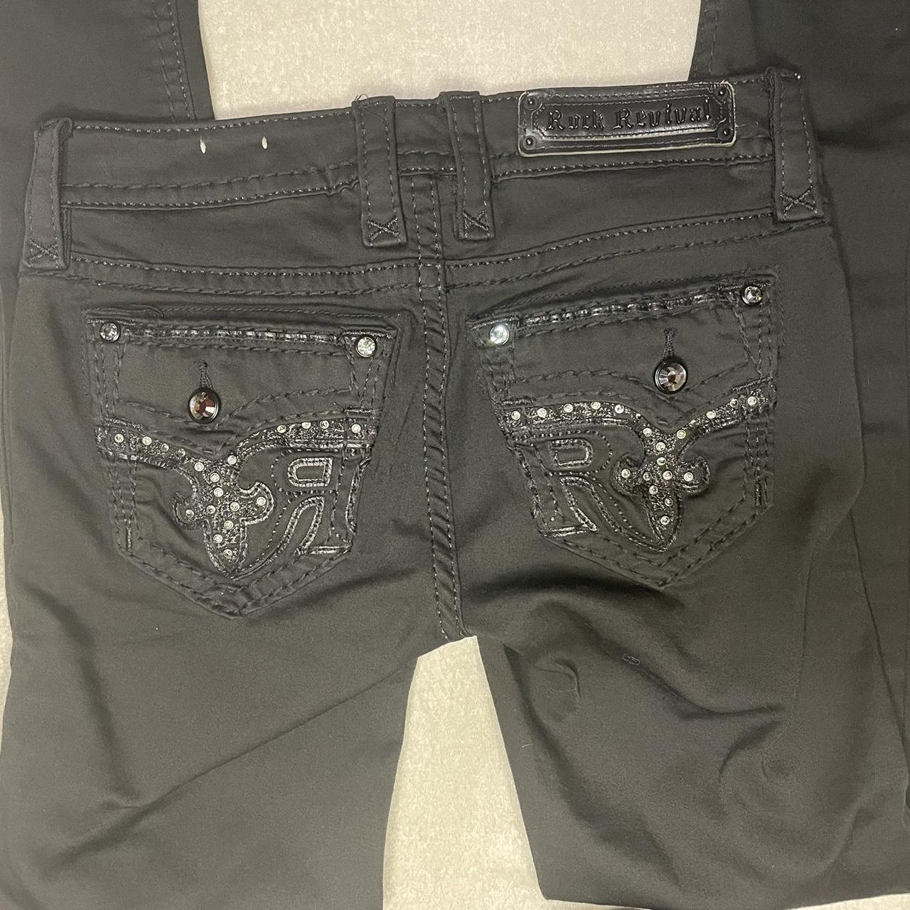 Rock Revival black skinny jeans style... - Depop