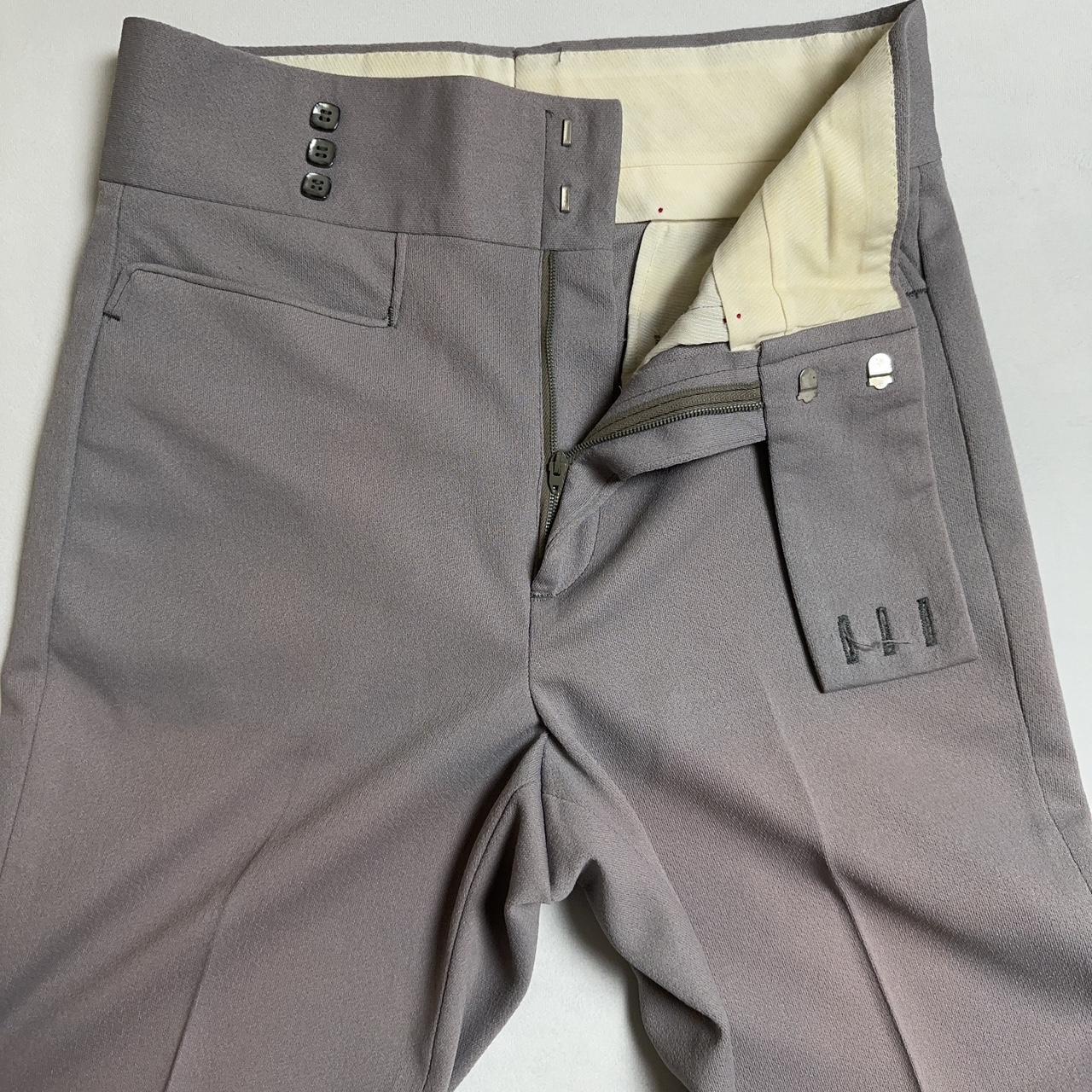 Vintage 1970s double knit polyester disco slacks... - Depop