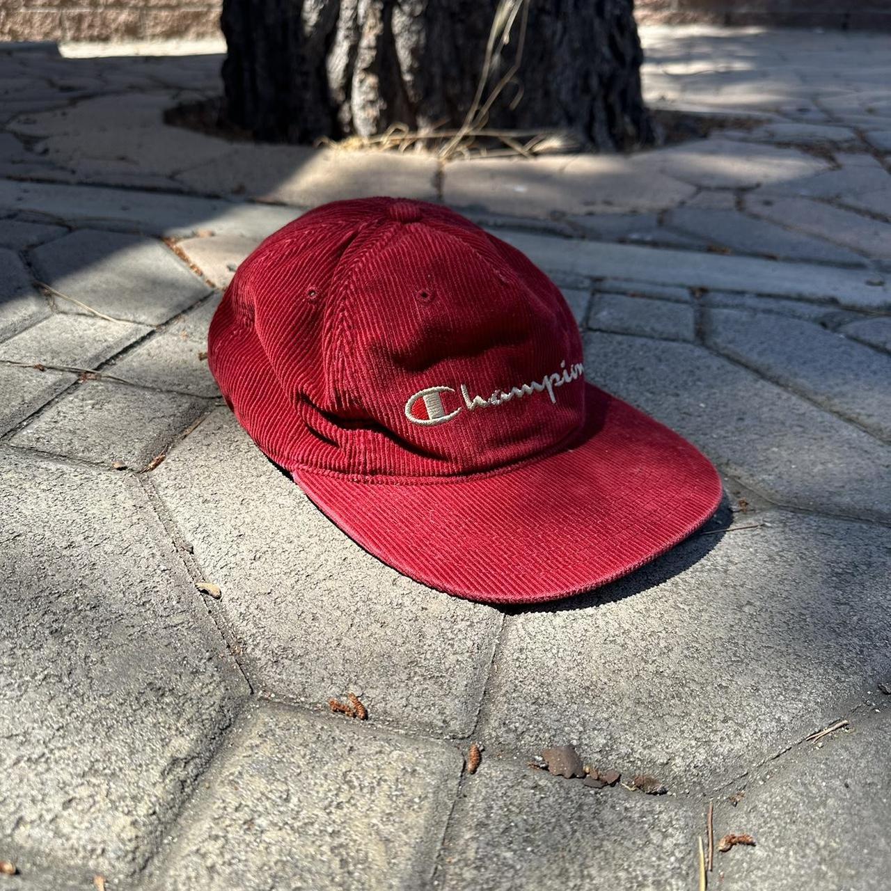 Corduroy Champion Hat - Depop