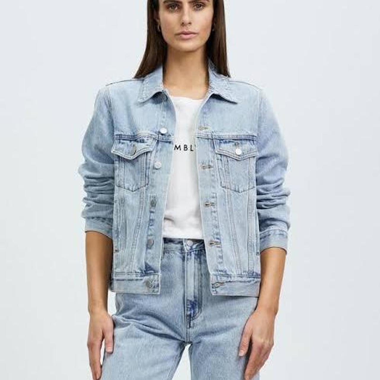 Assembly label denim jacket Size 8 Never worn - Depop