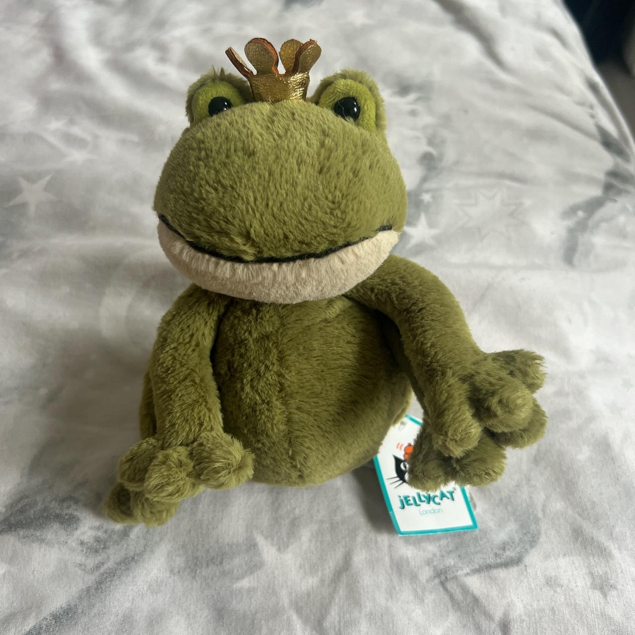 Jelly cat small felipe frog prince plush used but in... - Depop