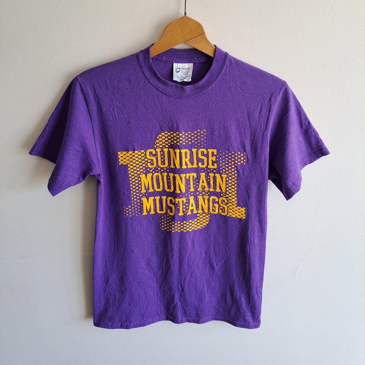 Purple Port & Company USA Sports T- Shirt Awesome... - Depop