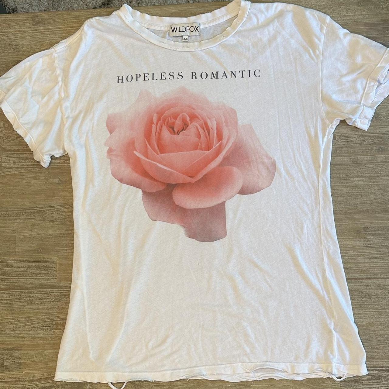 Wildfox Hopeless Romantic T-Shirt! Good condition!!... - Depop