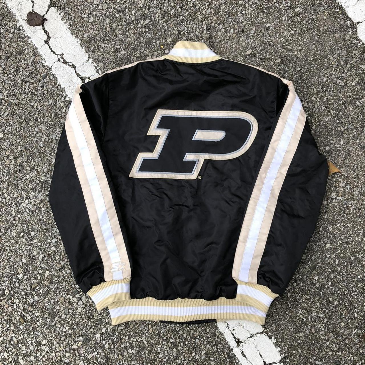 Vintage & More Vtg Starter Purdue Satin Jacket •... - Depop
