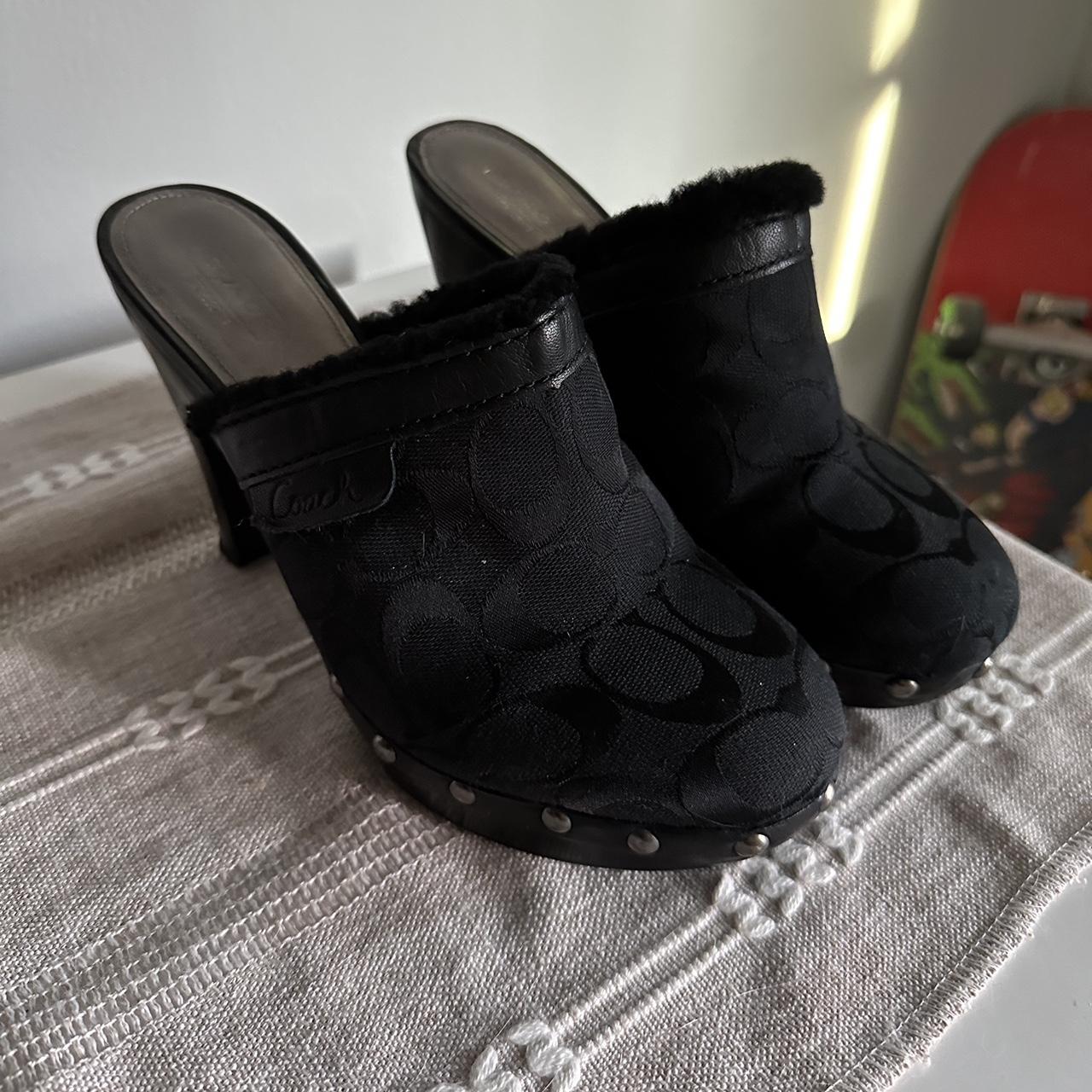vintage coach clogs sooo cute but i rarely wear... - Depop