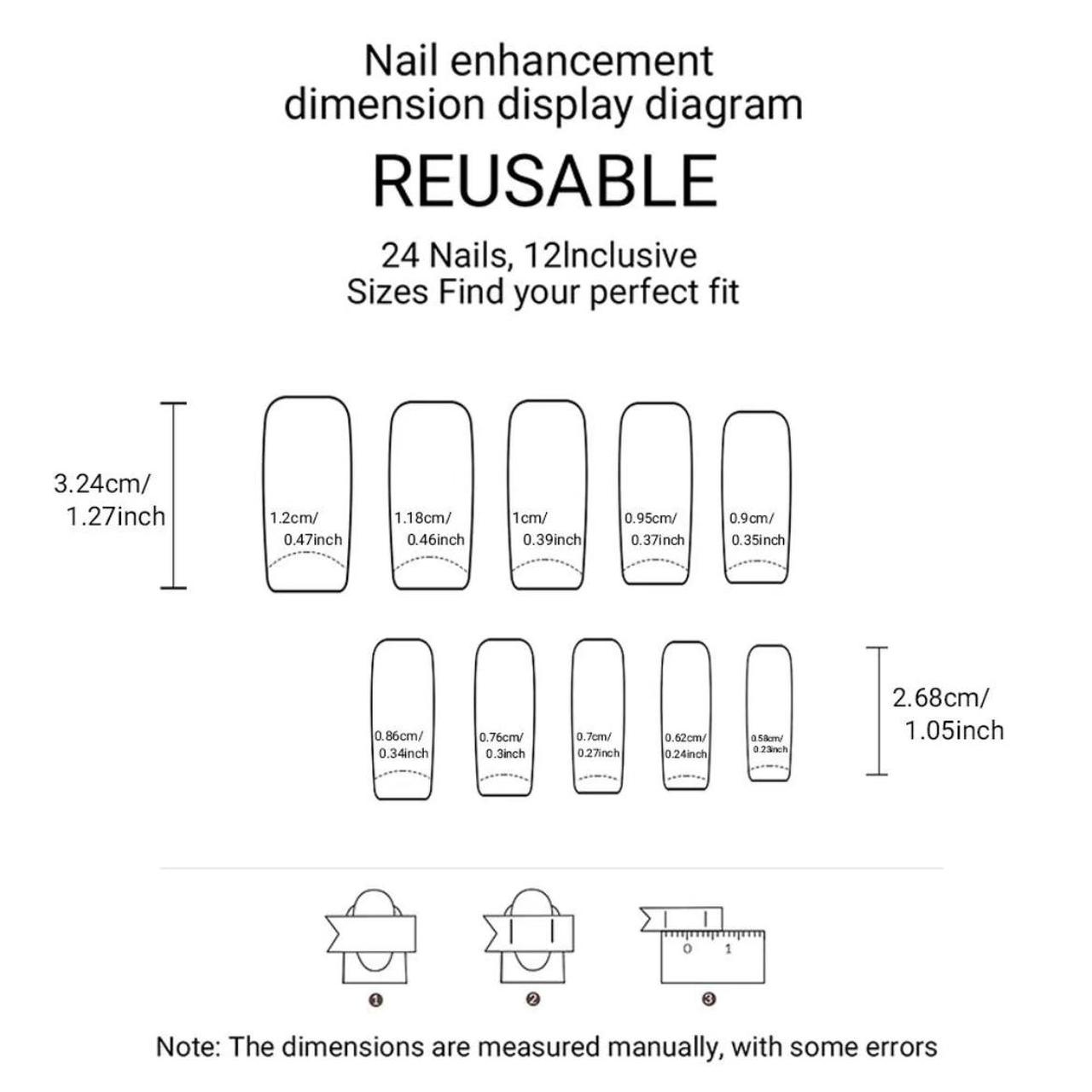 Pink butterfly rhinestone ombré press on nails Buy... - Depop