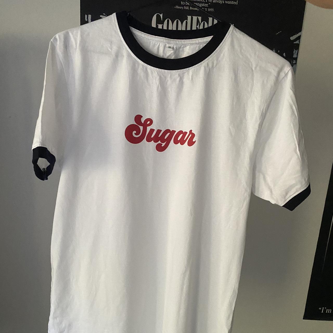 Sugar tee, labeled S but fits more like a M-L - Depop