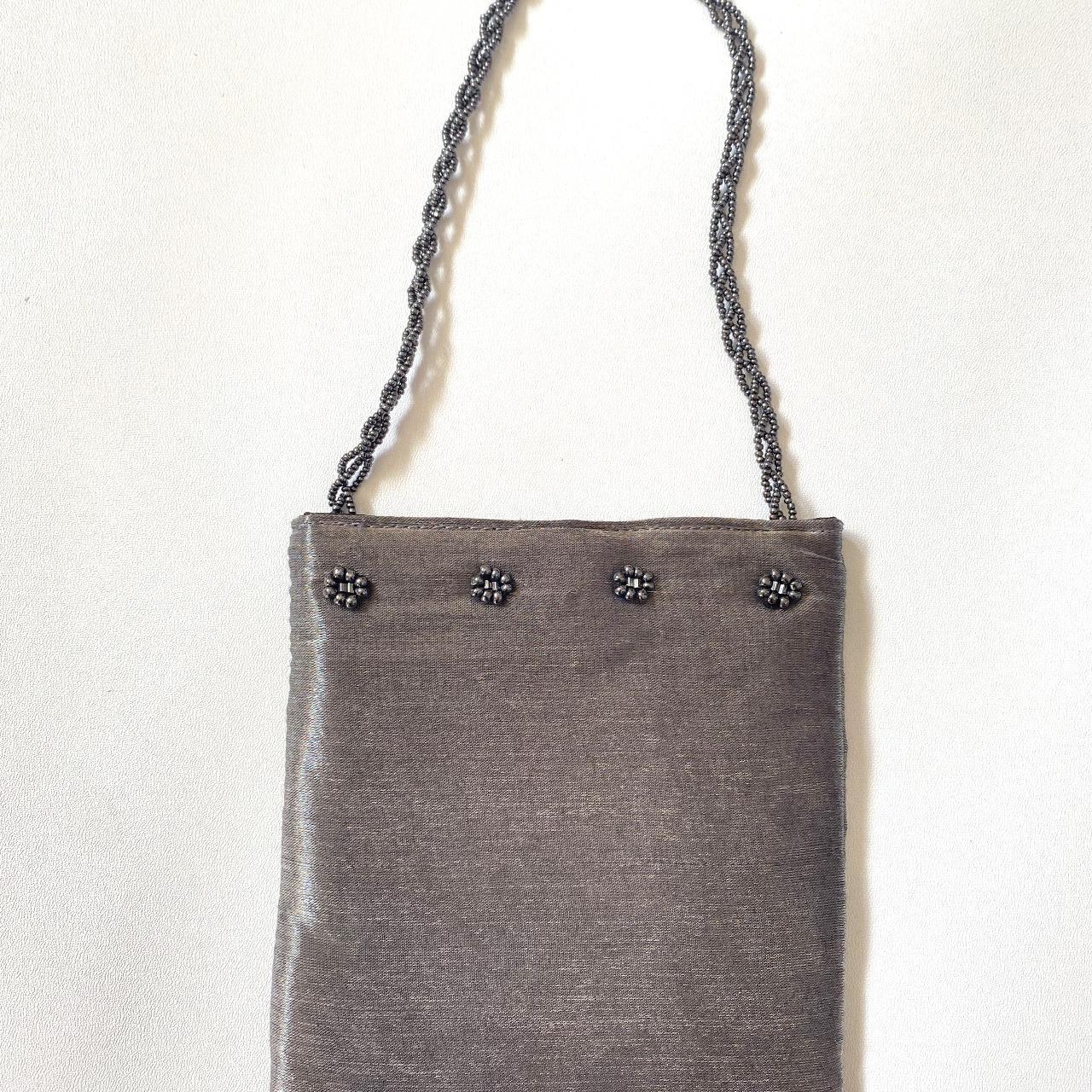 Liz Collinge Beautiful Grey Mini Bag/Purse Size 14cm... - Depop