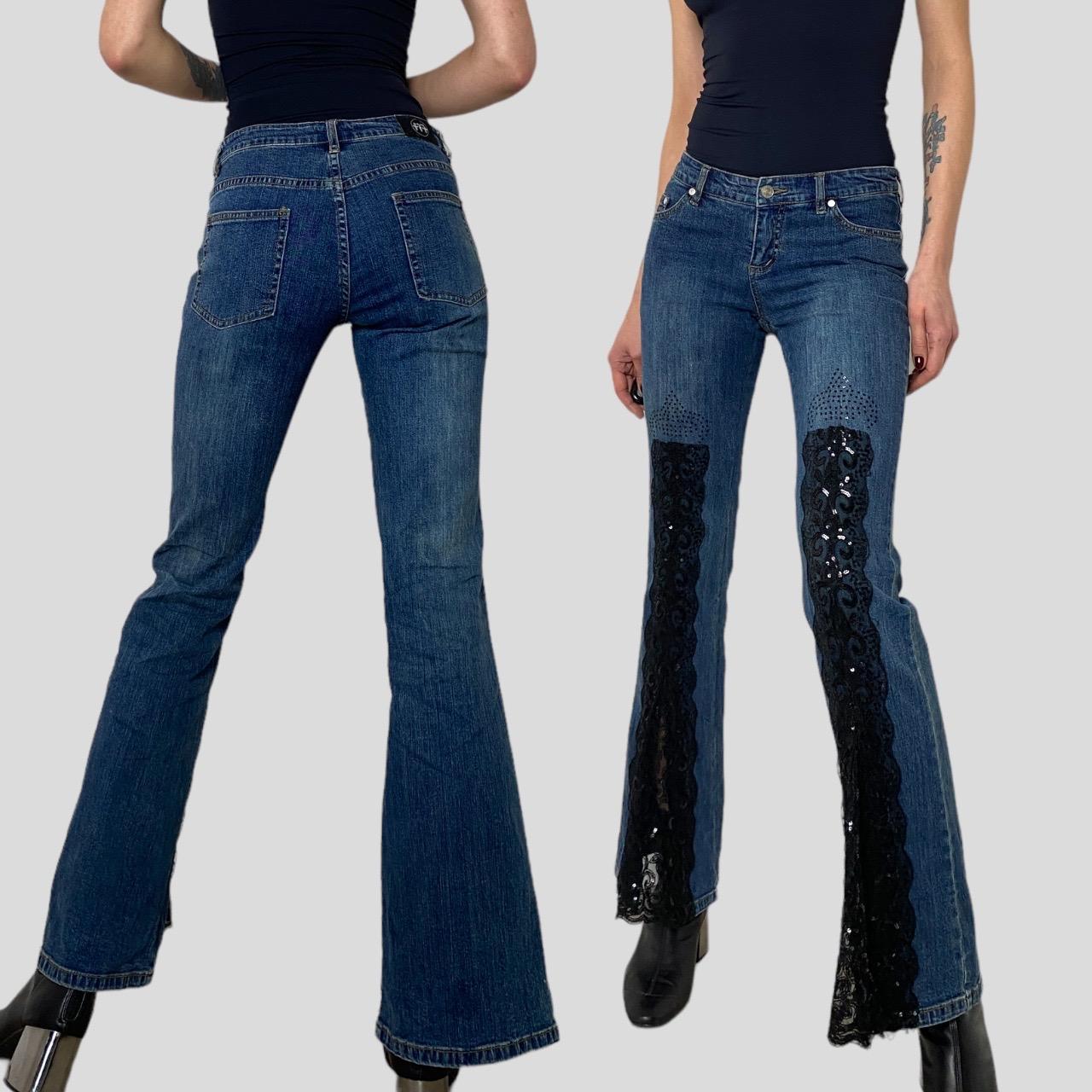 Vintage 00s Y2K Melrose Exceptional Low Waist... - Depop