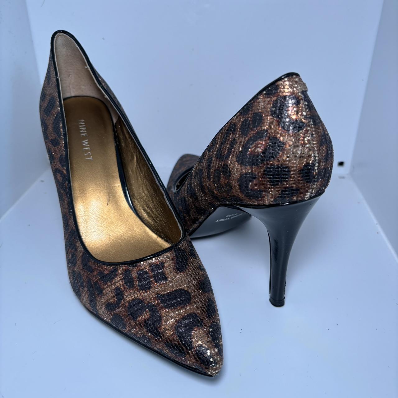 Nine West leopard heels - Depop