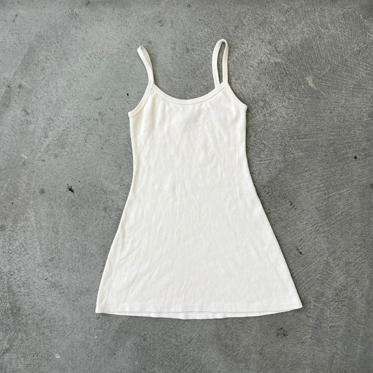 Heavy rib spaghetti dress from Los Angeles apparel!... - Depop